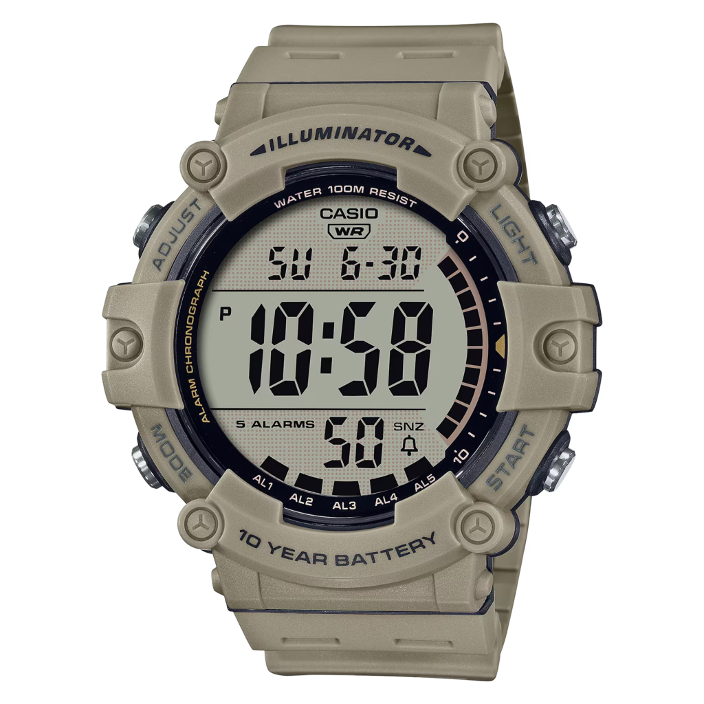 Classic Digital Watch w/ 10-Year Battery